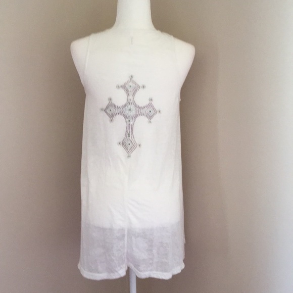 Zenim | Swim | Bathing Suit Cover Up With Cross On Back | Poshmark